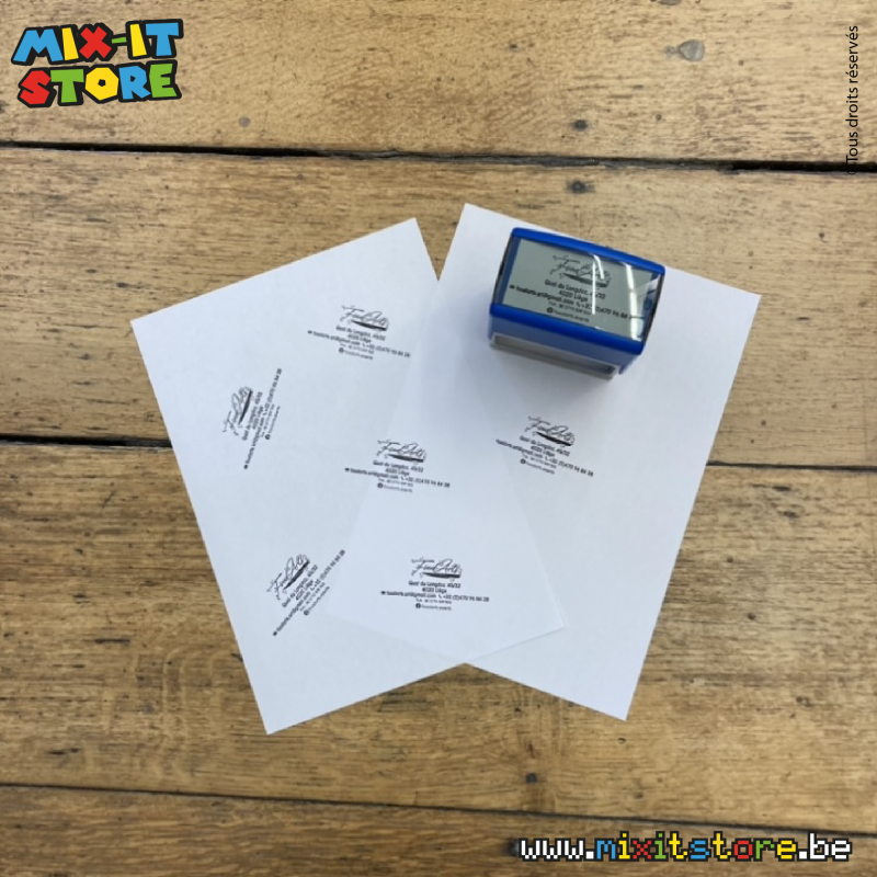 Tampon encreur SHINY S-542 - CARRÉ 6 LIGNES Couleur Encre Noir Recharge ...